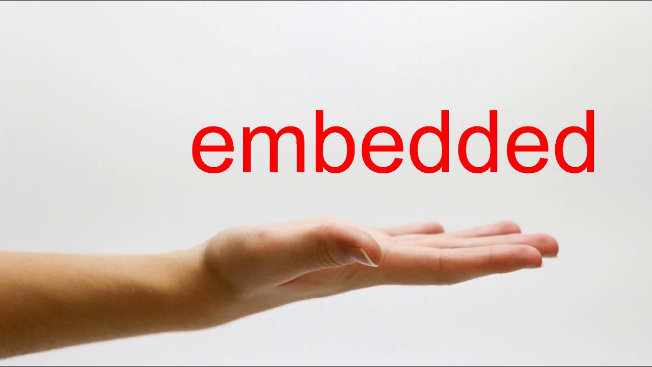 How to Pronounce embedded - American English - YouTube