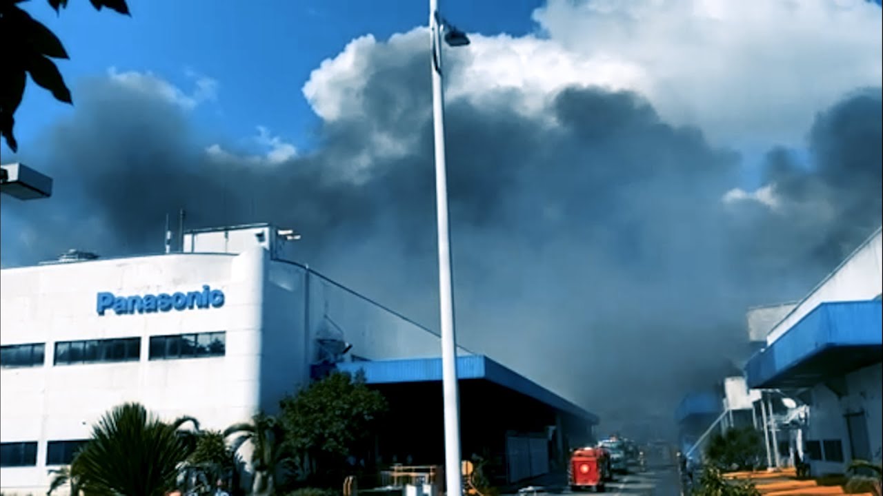 Gusali ng Panasonic sa Laguna nagliyab - YouTube