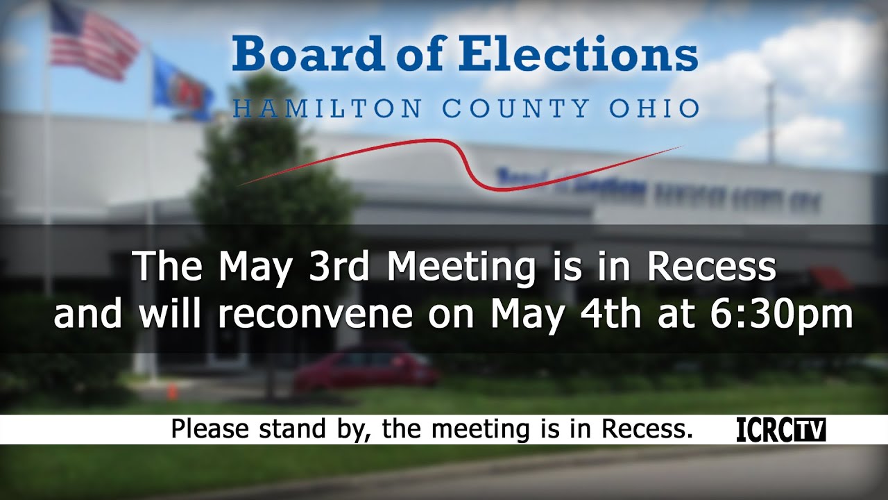Hamilton County Board of Elections Meeting - May 4, 2021 - YouTube