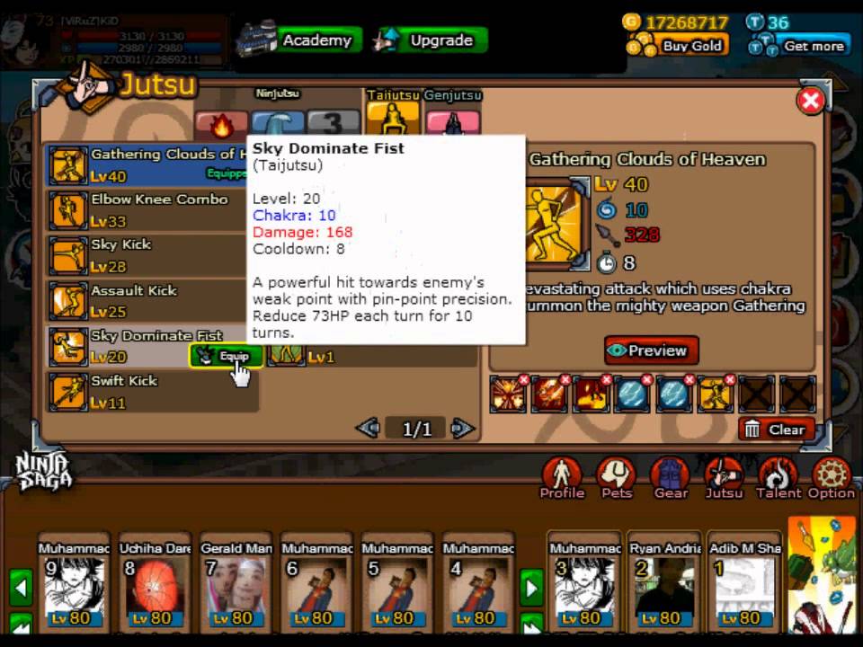 [ Ninja Saga ] Kinjutsu : Friends Prayer Jutsu - YouTube