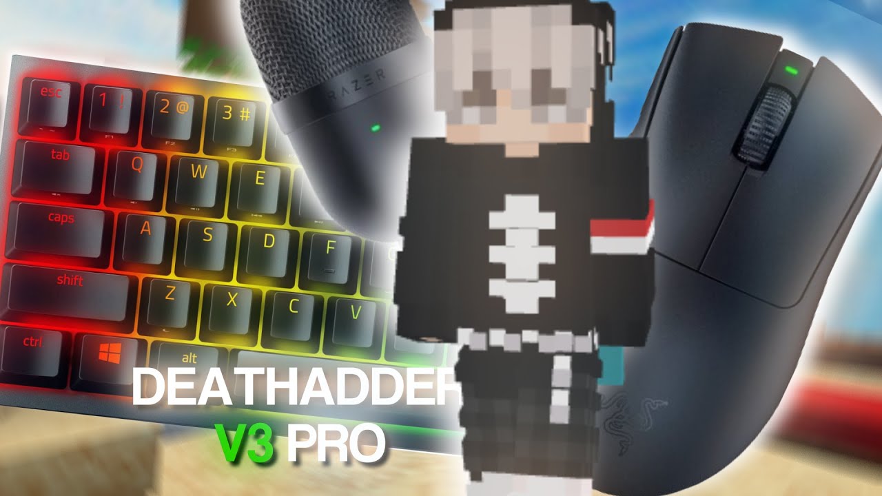 [10MIN] Razer Deathadder V3 Pro ASMR Chill Satisfying Keyboard Sounds ...