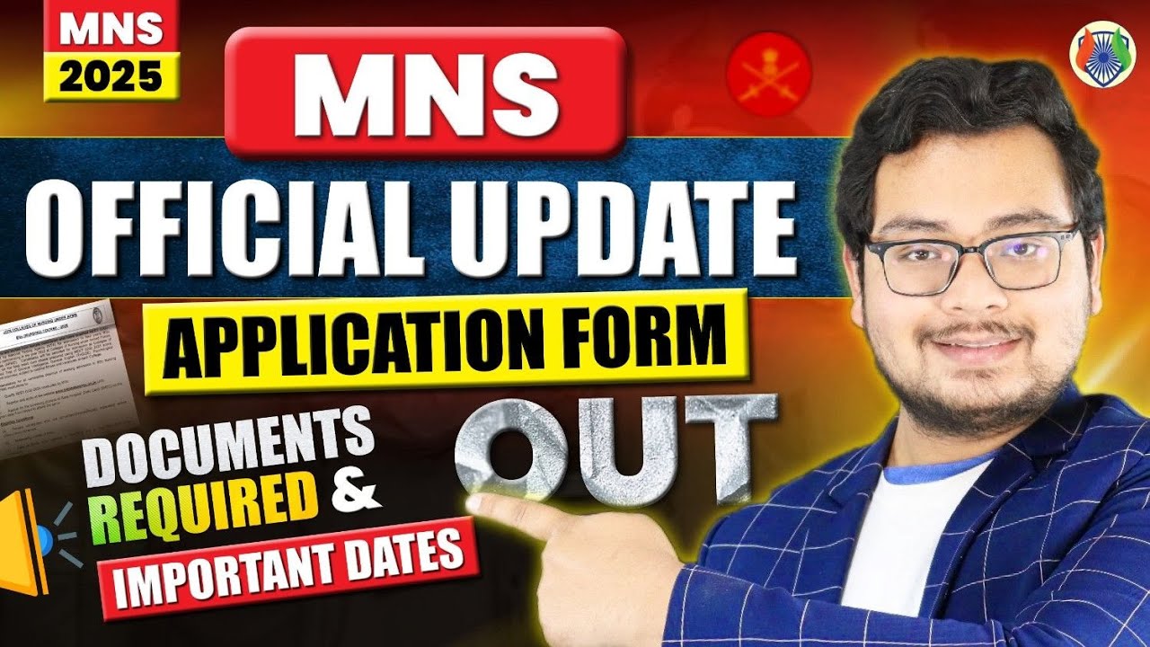 MNS 2025 Application form Released | MNS 2025 Form Kaise Bharen | MNS ...