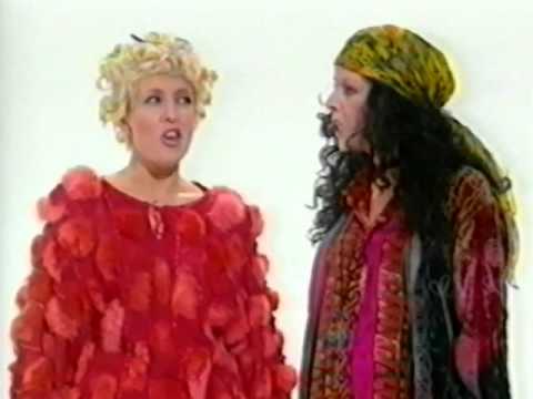 Kerry Wilson and Hilary O'Neil impersonating Bubbles and Edina from Ab ...
