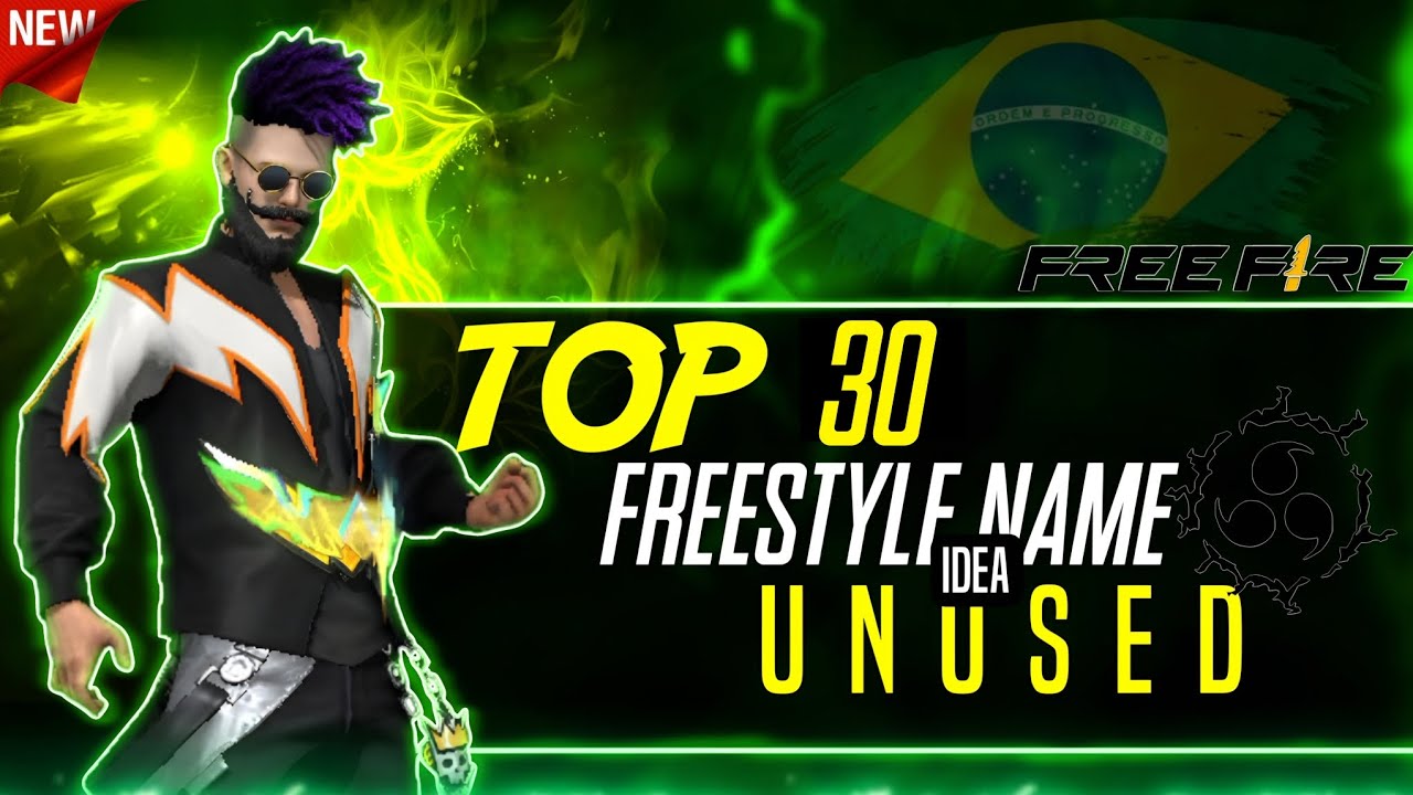 TOP 30 BEST FREESTYLE NAMES FOR PVP PLAYERS 🇧🇷🤝🇮🇳 || Top 30 Unique Rare ...