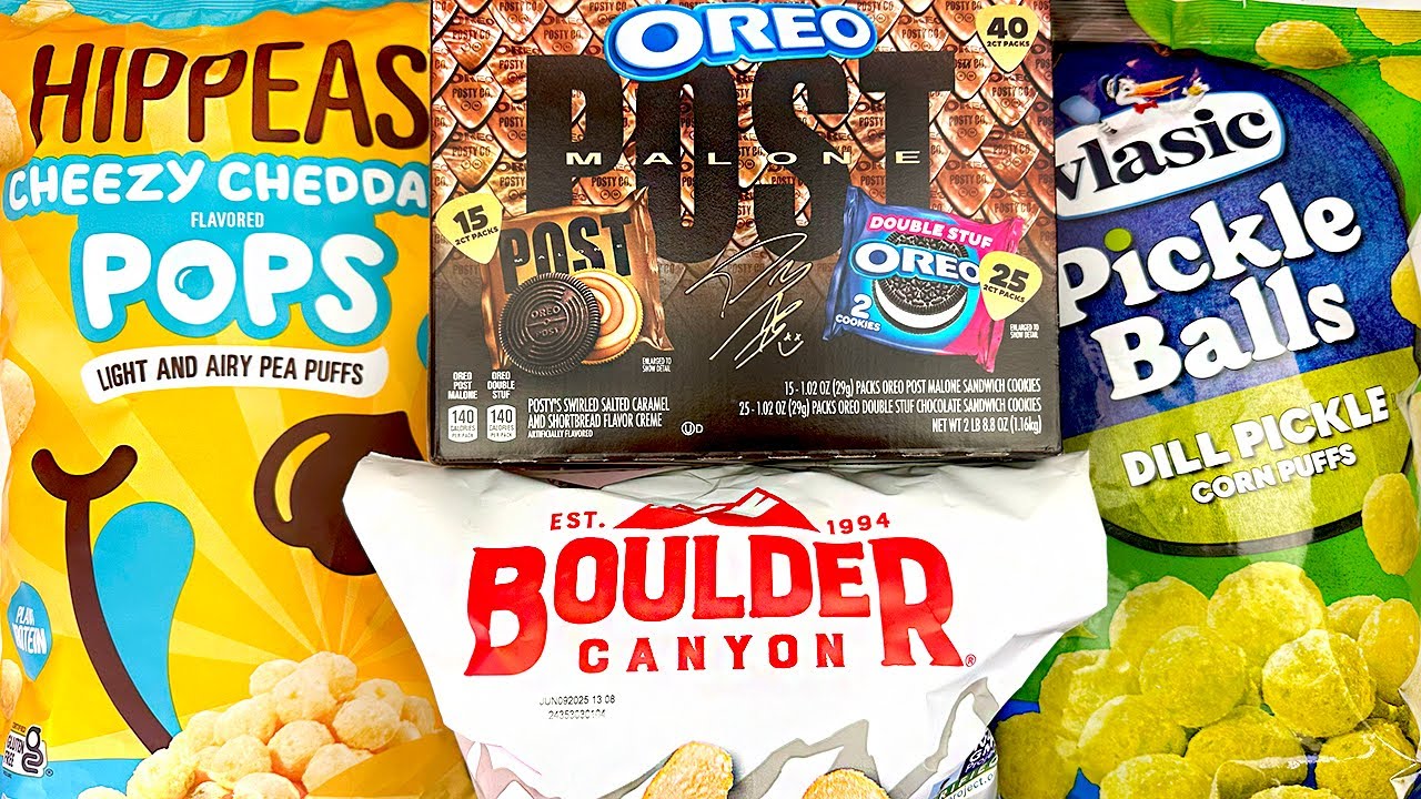 NEW SNACKS Post Malone Oreo, Hippeas Cheezy Cheddar Pops, Vlasic Pickle ...