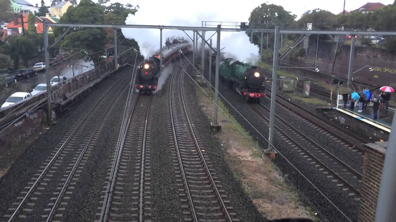 Steam Train Race - YouTube