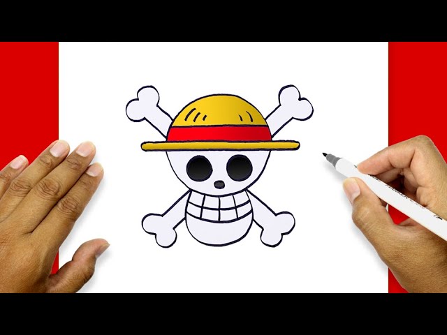How To Draw One Piece Anime Logo | Simple Drawing Tutorial - Videos For ...