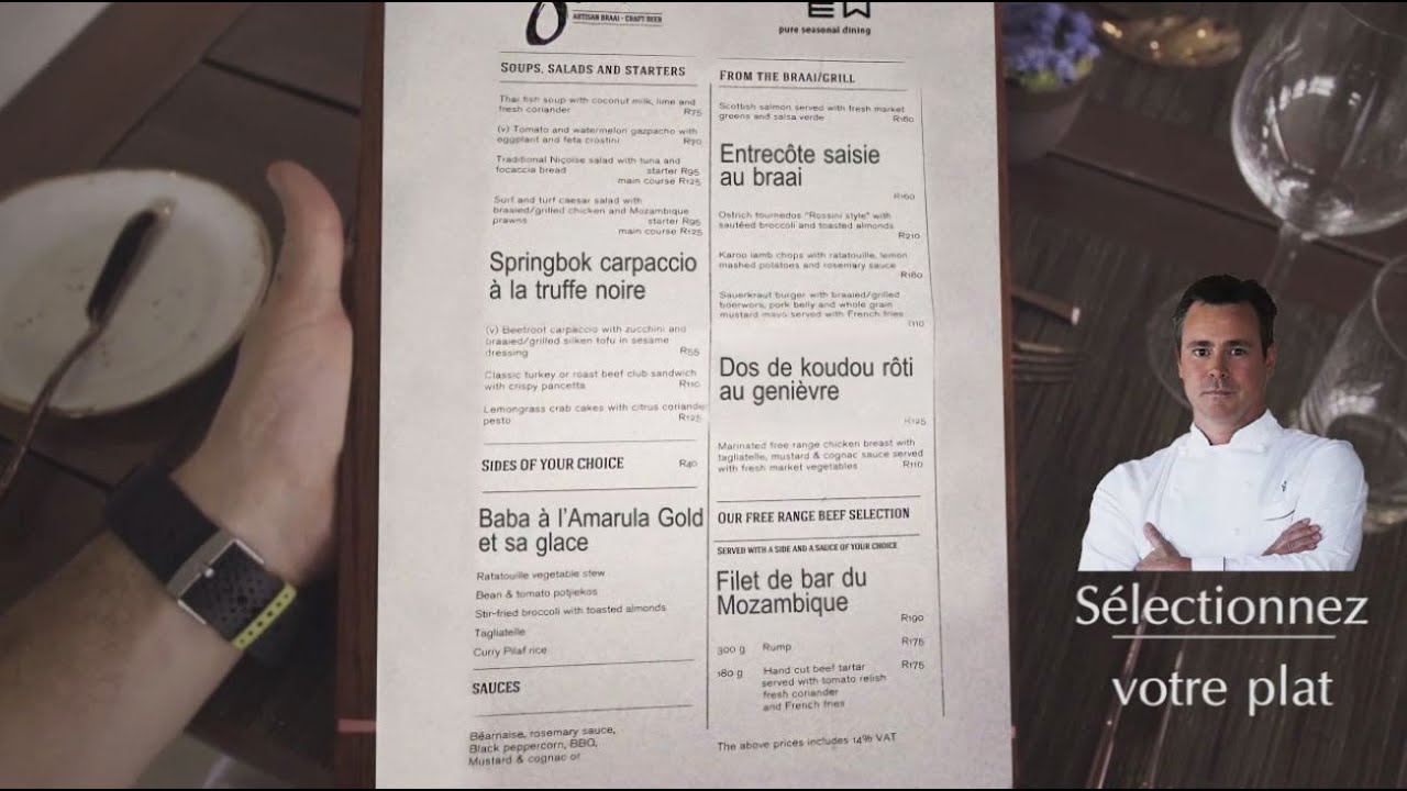 La cuisine d'Afrique du Sud - Menu interactif - YouTube