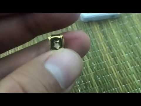 14k Gold Plated Grillz Bottom Canine Tooth Cap - YouTube