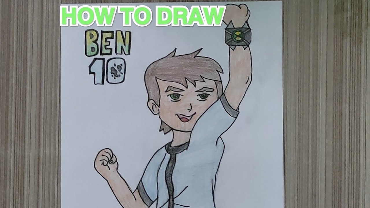 𝗛𝗼𝘄 𝗧𝗼 𝗗𝗿𝗮𝘄 𝗕𝗲𝗻 𝟭𝟬 | 𝗘𝗮𝘀𝘆 𝗦𝘁𝗲𝗽 𝗕𝘆 𝗦𝘁𝗲𝗽 𝗗𝗿𝗮𝘄𝗶𝗻𝗴 𝗧𝘂𝘁𝗼𝗿𝗶𝗮𝗹 | 𝗣𝗲𝗻𝗰𝗶𝗹 𝗖𝗼𝗹𝗼𝘂𝗿 ...