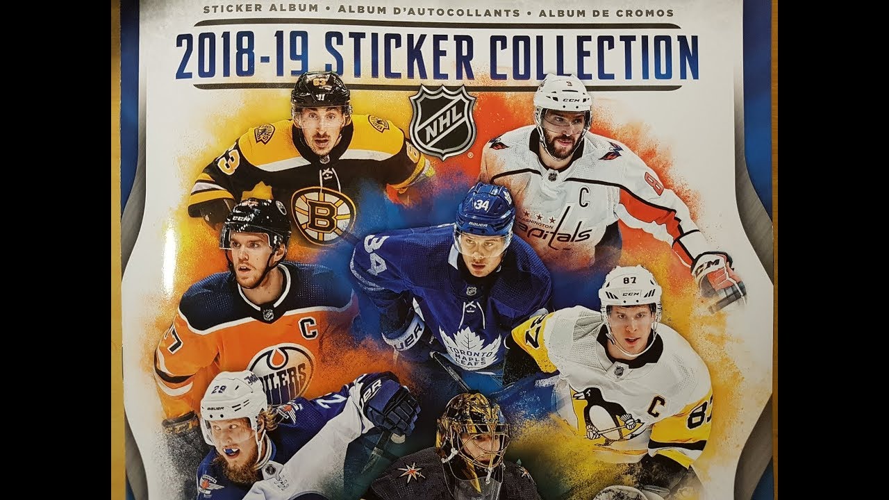 Panini NHL 2018-19 Sticker Collection Box Break and Album Review - YouTube