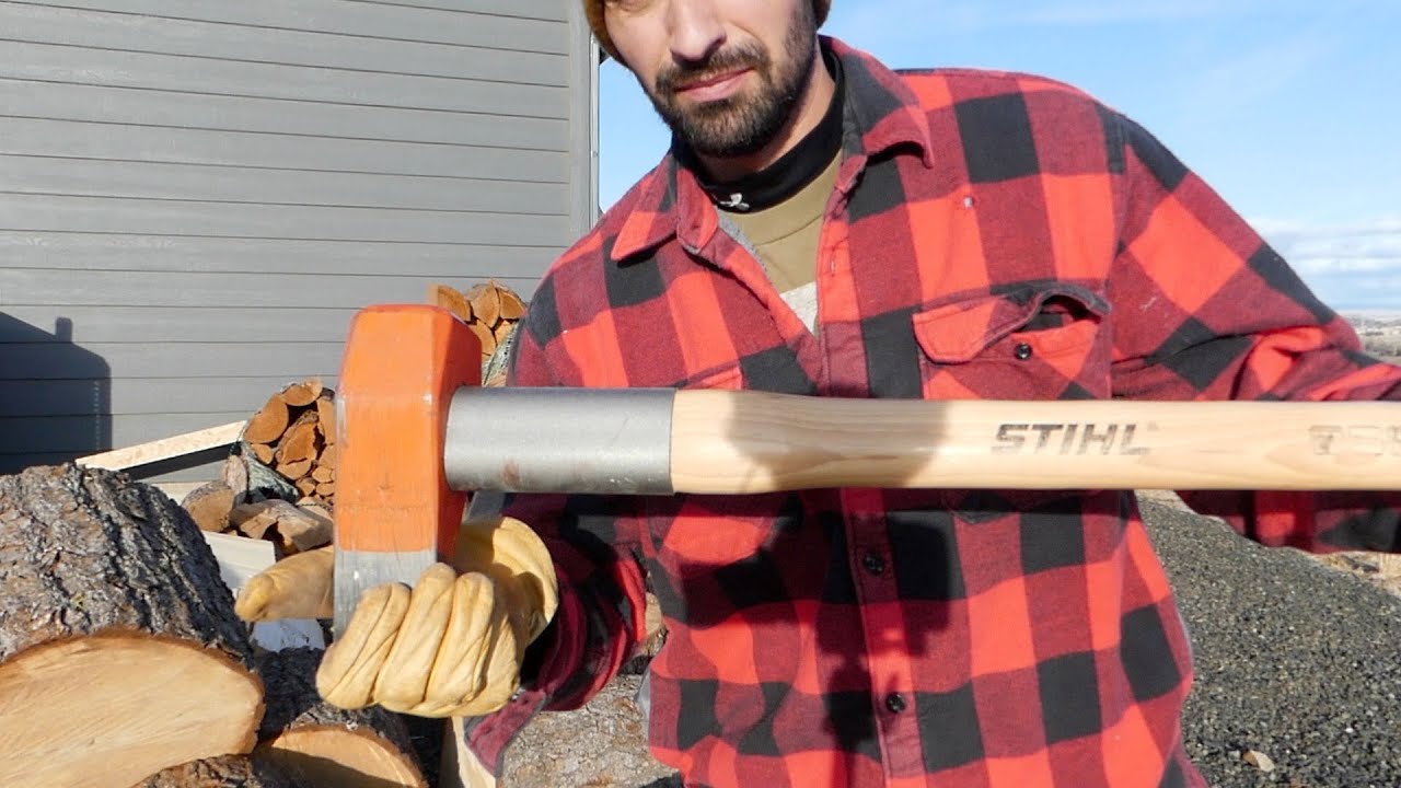 Splitting Wood || Stacking || Winter Preparation Pt. 2 - YouTube