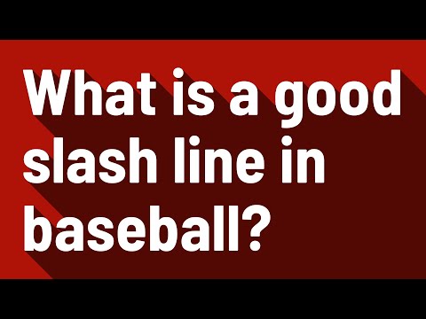 What Is A Good Slash Line In Baseball