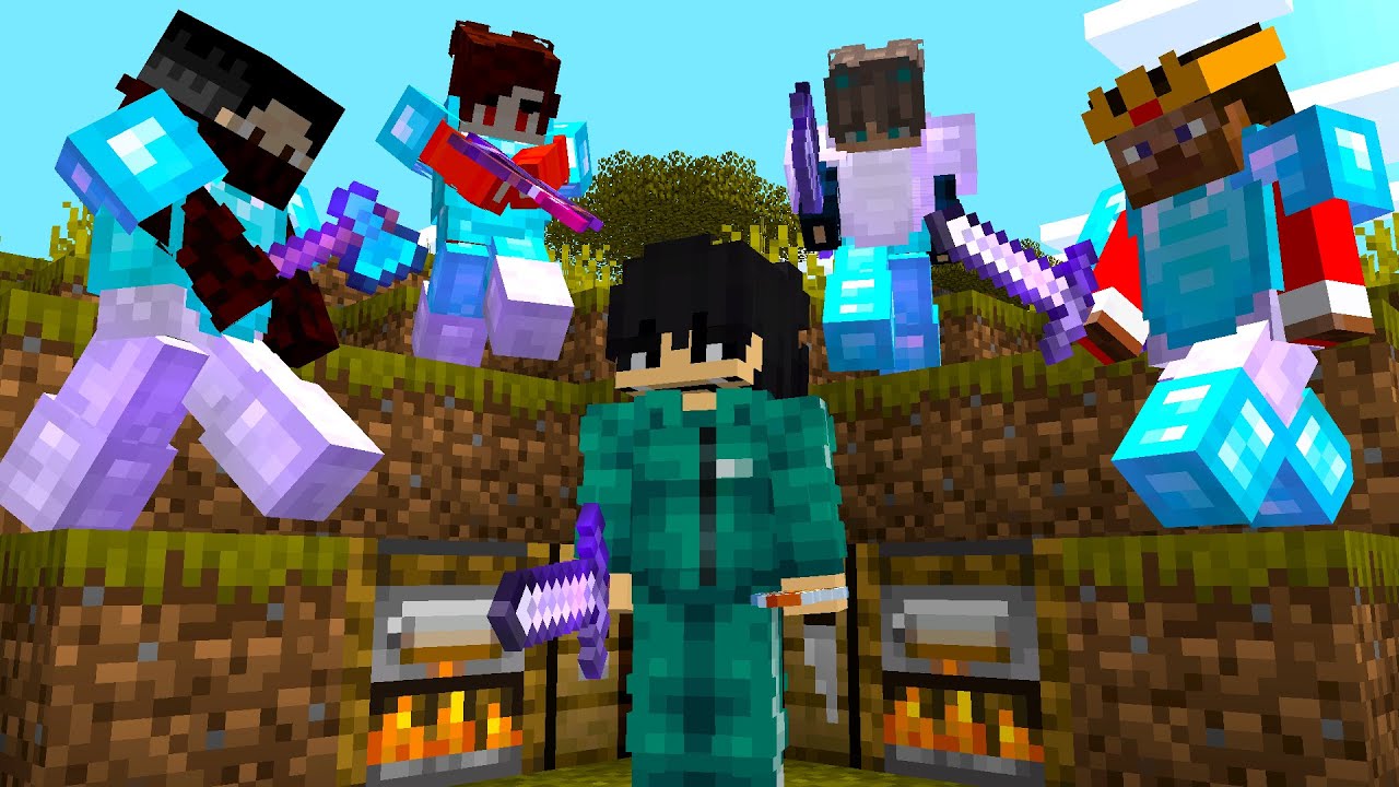 Minecraft Speedrunner VS 4 Hunters FINALE REMATCH - YouTube