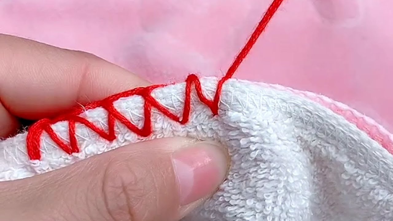 Clothes Overlock can be done with a Sewing Needle, It's Realy Simple ...