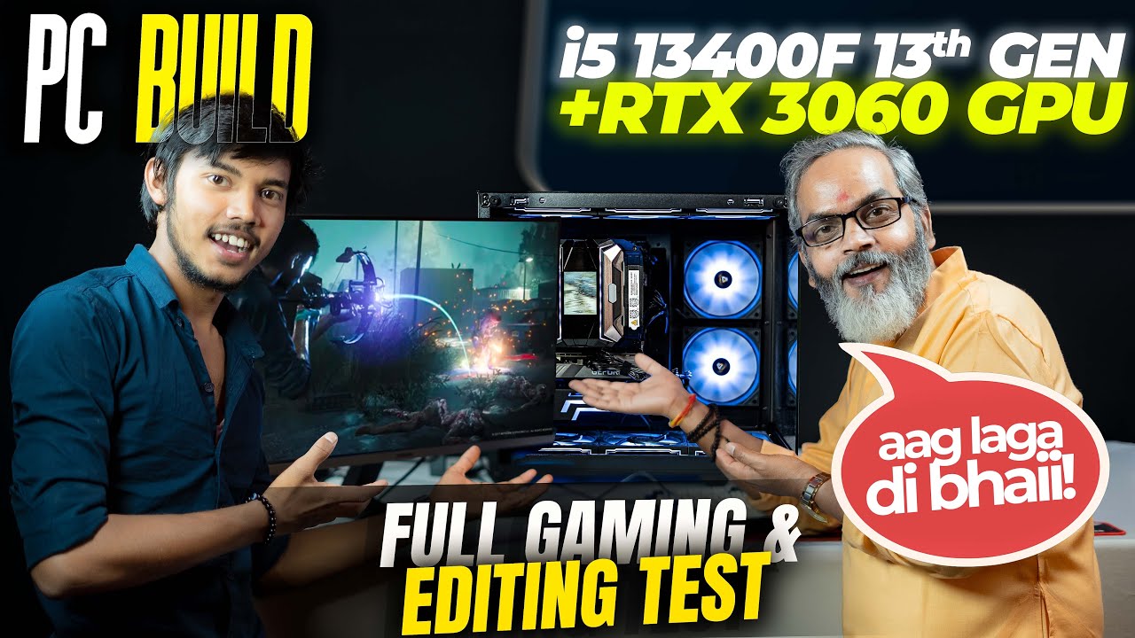 PC Build i5 13400F 13th Gen + RTX 3060 GPU 🔥 Full Gaming & Editing Test ...