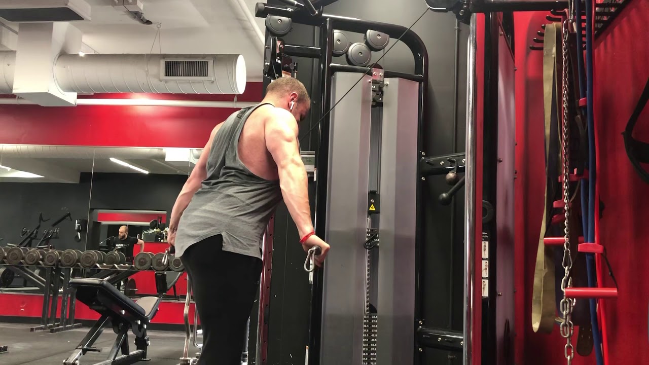 Cable Crossover Pressdown - YouTube