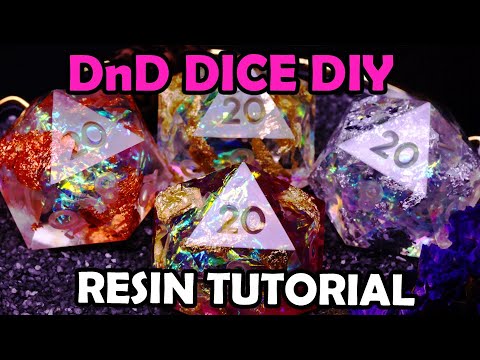 Luxe Dice Recipe - Handmade DnD Dice DIY - Resin for Beginners - YouTube
