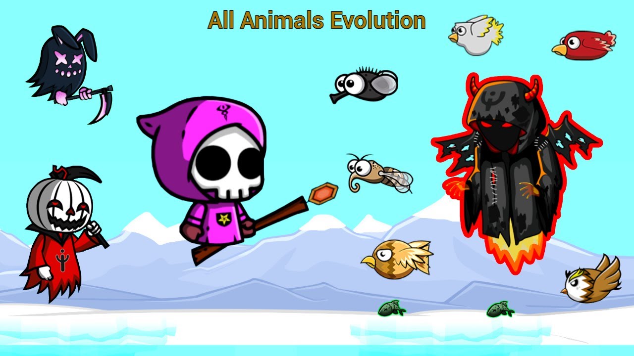 Wizard Reaper And All Animals Evolution Gameplay (EvoWorld.io) - YouTube