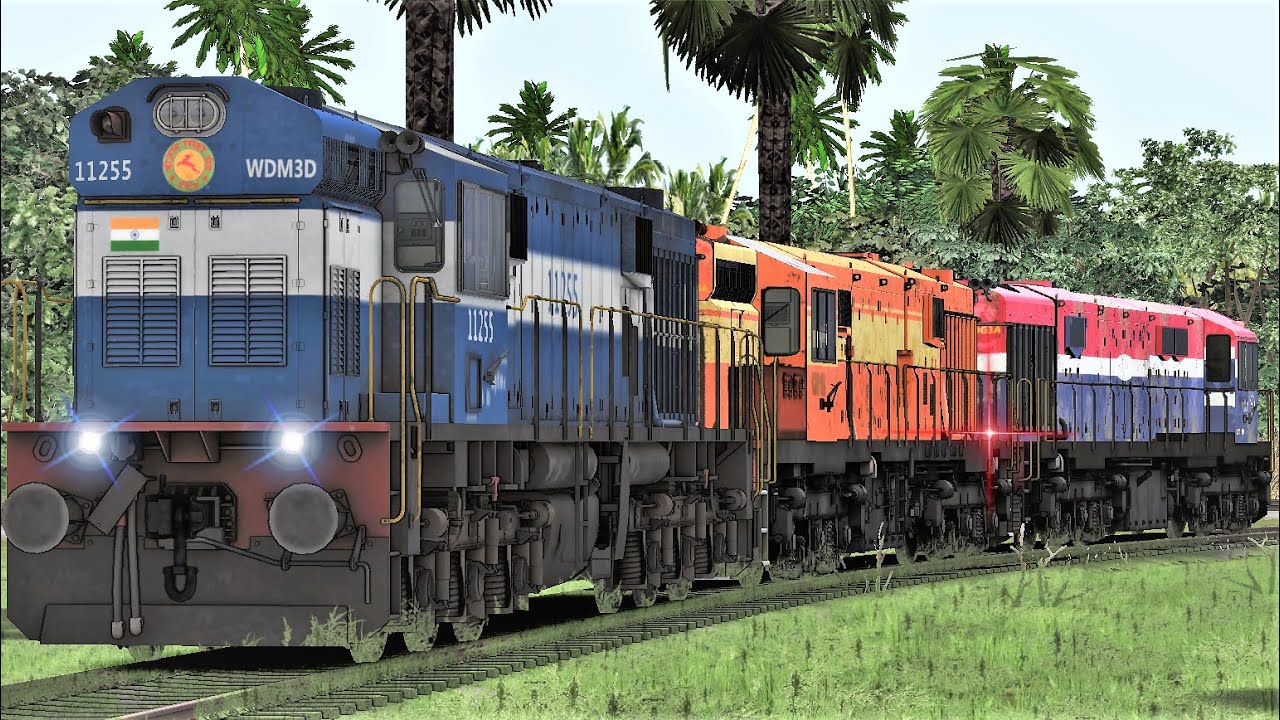 Indian Railways Diesel Locomotives entering Golden Rock Workshop ...