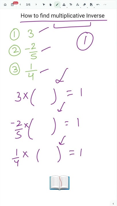 How to find multiplicative inverse #multiplicativeidentity #mathsshort ...