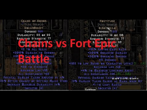 Project Diablo 2 Chains of honor Versus Fortitude - YouTube