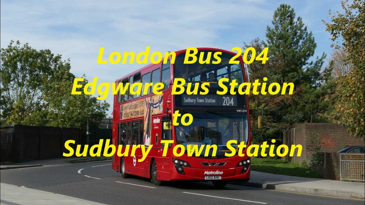 💖 Exploring London Bus Ride 204 🚌. 15km 🚌 Edgware Bus Station to ...