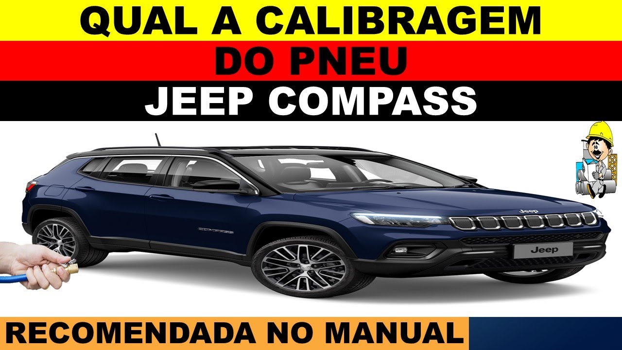 Jeep Compass calibragem do pneu, qual a pressão do pneu? psi. - YouTube
