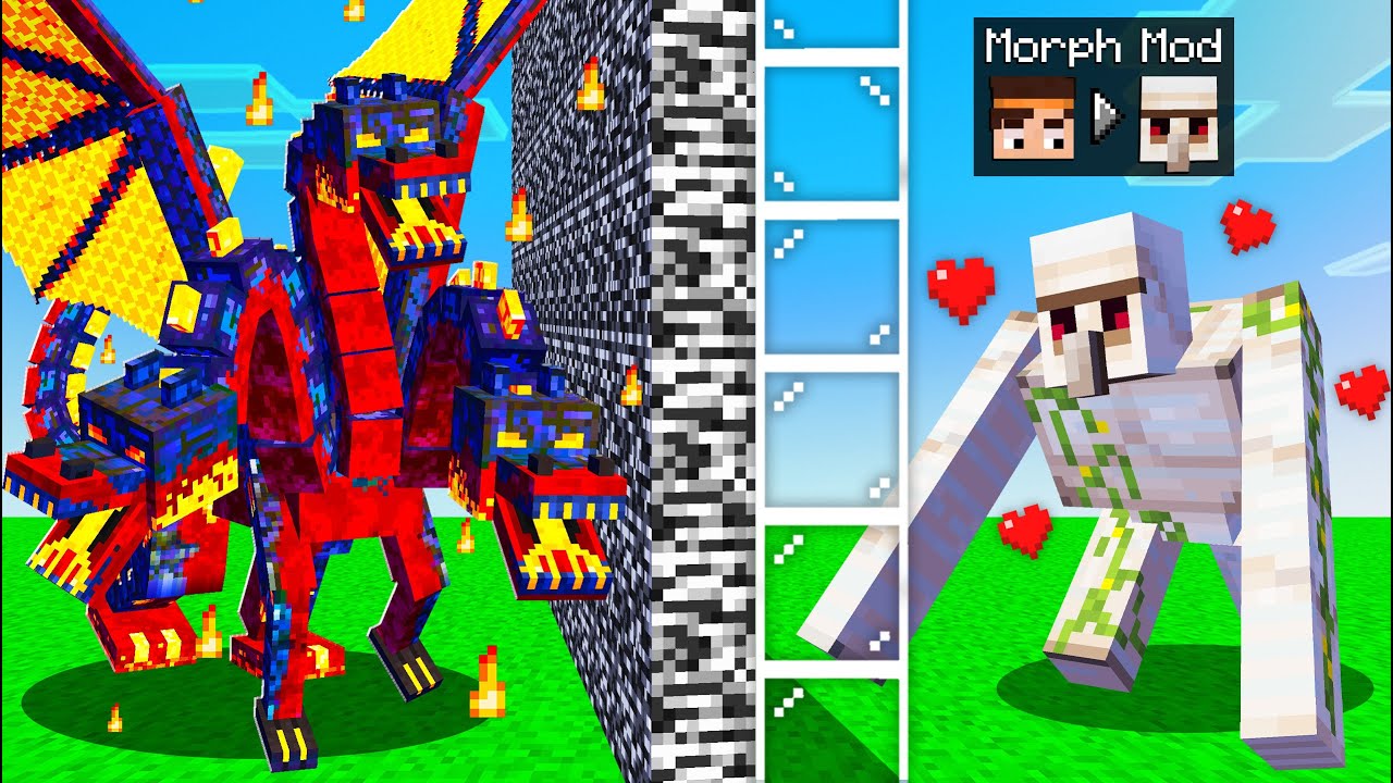 I Used MORPH MOD to CHEAT In a MINECRAFT MOB BATTLE!!! - YouTube