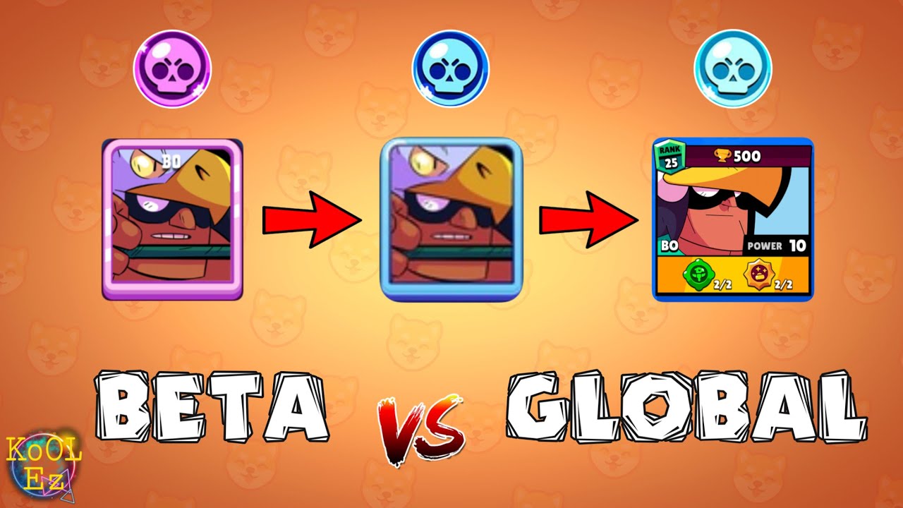 Brawl Star Rarity Evolution (Beta vs Global) | Brawlers & Sound - YouTube