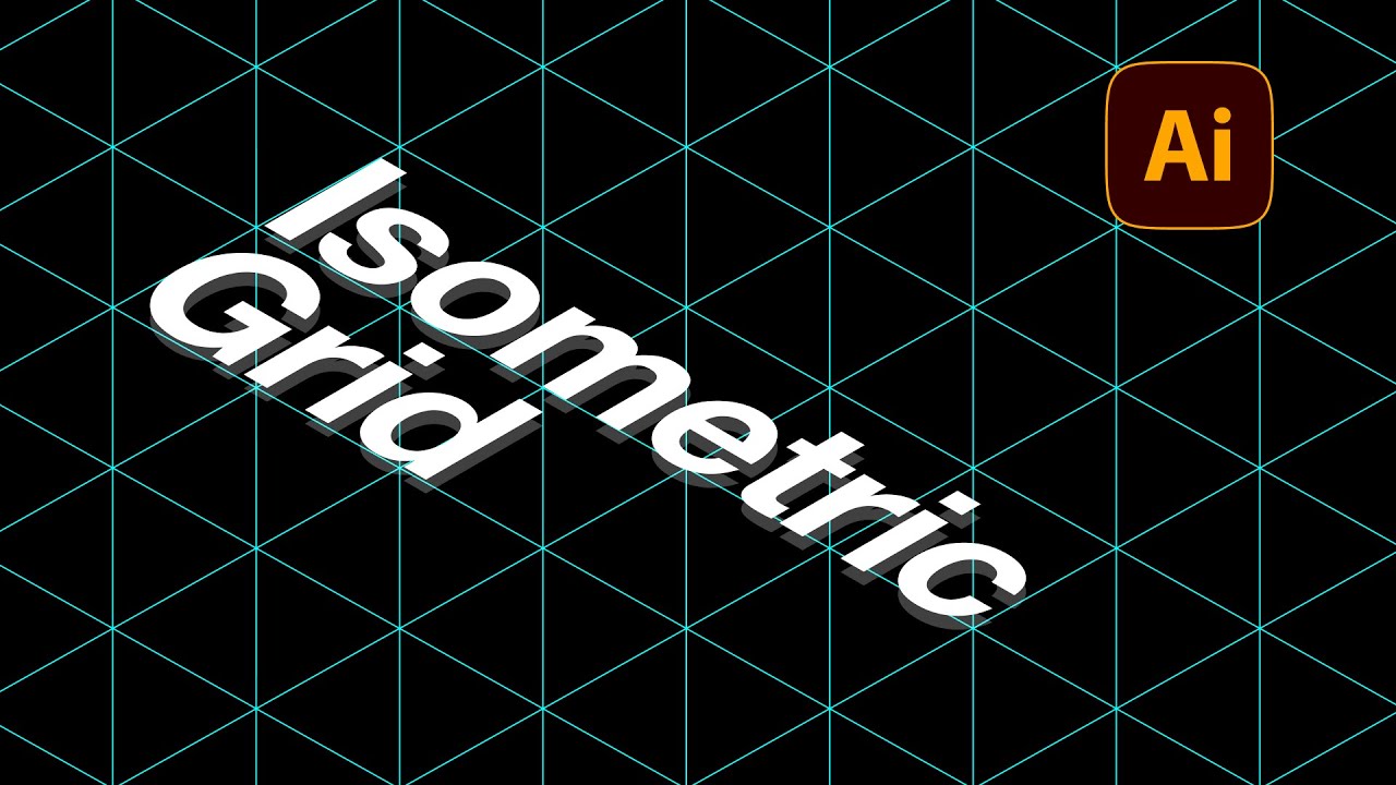 Draw an Isometric Grid easily in Adobe Illustrator - YouTube
