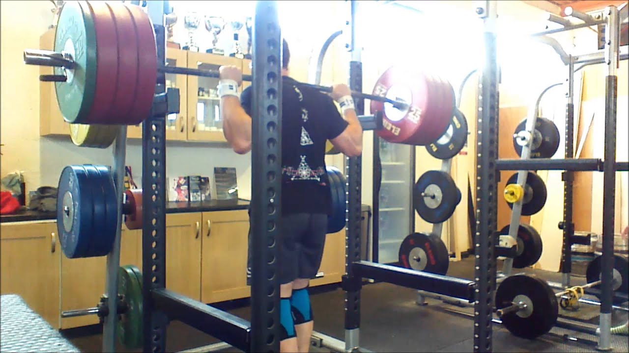 Tom Hibbert- 190kg x 1+1 Front to Back Squat (Slow Eccentric & Paused ...