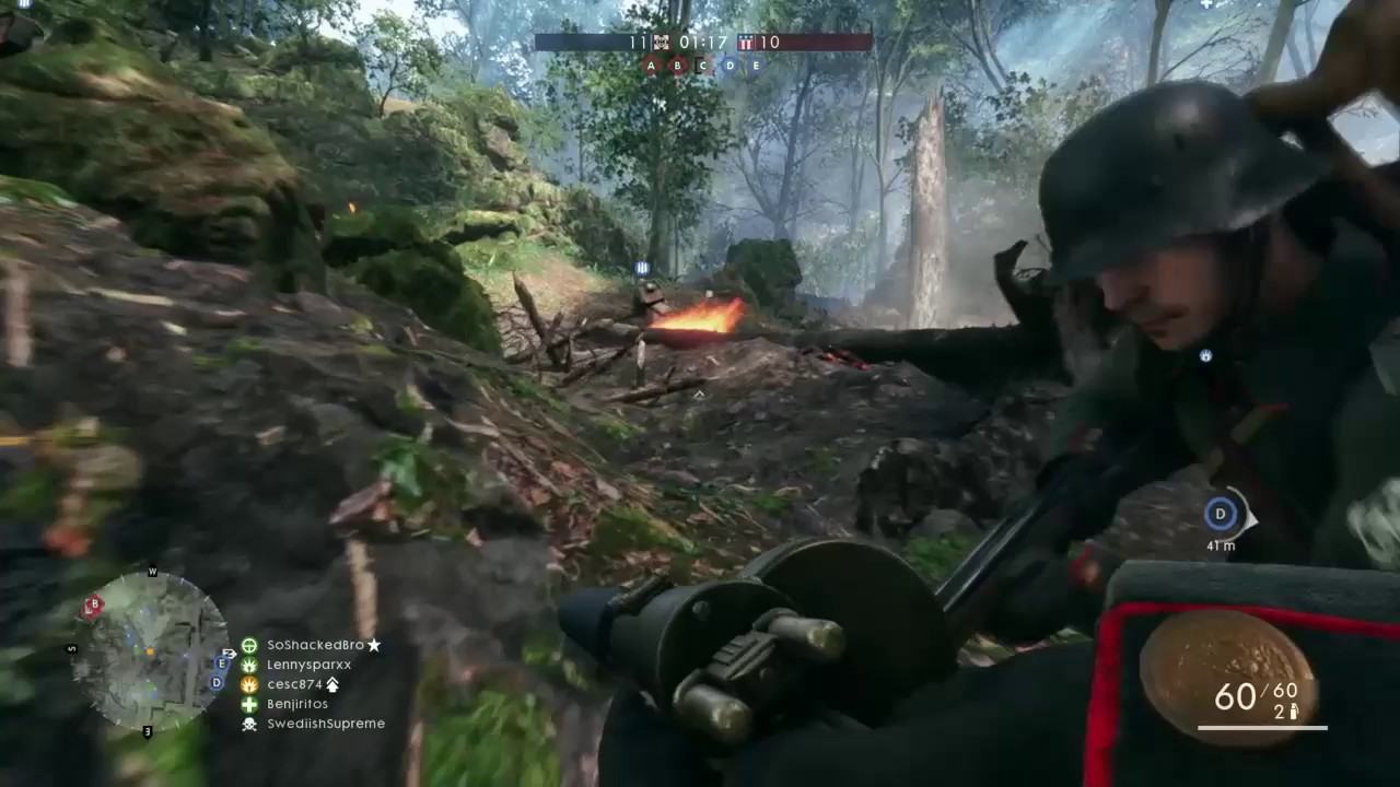 Battlefield 1 Get Gassed! Multi-Kill Argonne Forest BF1 PS4 - YouTube