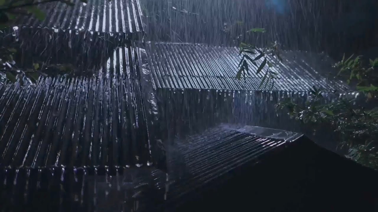 Relaxing Rain Sounds For Sleep | Very Comfortable Rain And Thunder ...