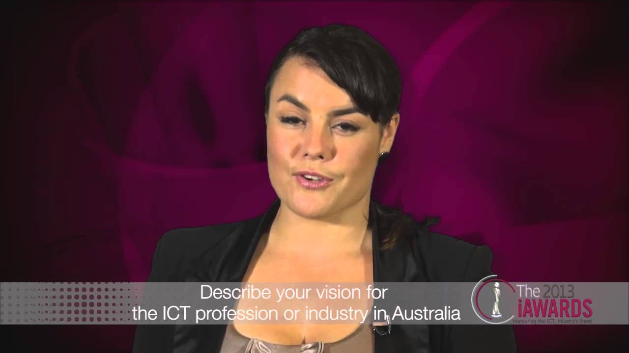 2013 iAwards - Yvette Adams - ICT Woman of the Year - Winner Qld and ...