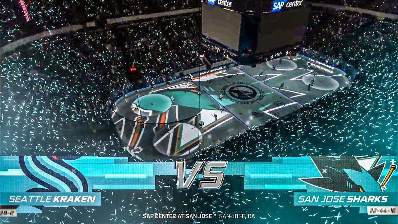 Seattle Kraken vs San Jose Sharks 1/30/2024 NHL 24 Gameplay - YouTube