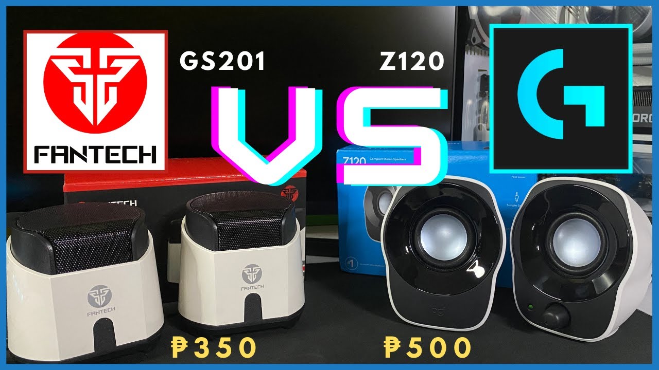 Logitech Z120 vs Fantech GS201 Hellscream │ Cheapest Desktop Speaker ...