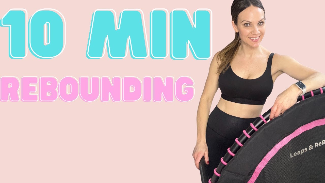 10 MIN REBOUNDING WORKOUT | Ladder Style Mini Trampoline Workout 10 min ...