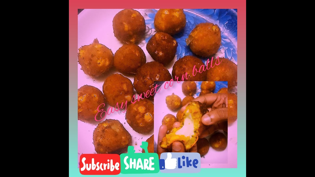 how to make a easy sweet corn balls | Achu Kongu Samayal - YouTube