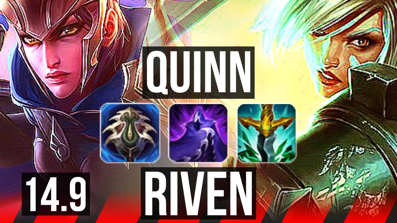 QUINN vs RIVEN (TOP) | 6 solo kills, Rank 9 Quinn, Dominating | EUW ...
