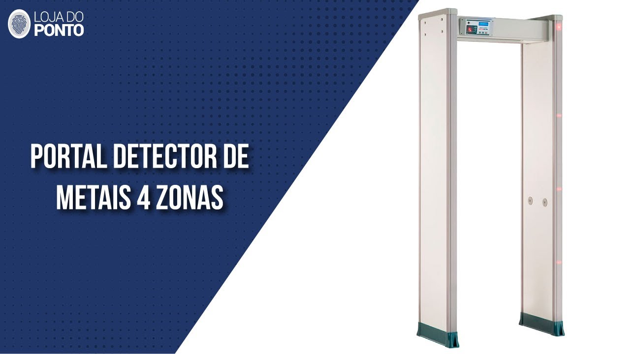 Portal detector de metais 4 zonas - YouTube