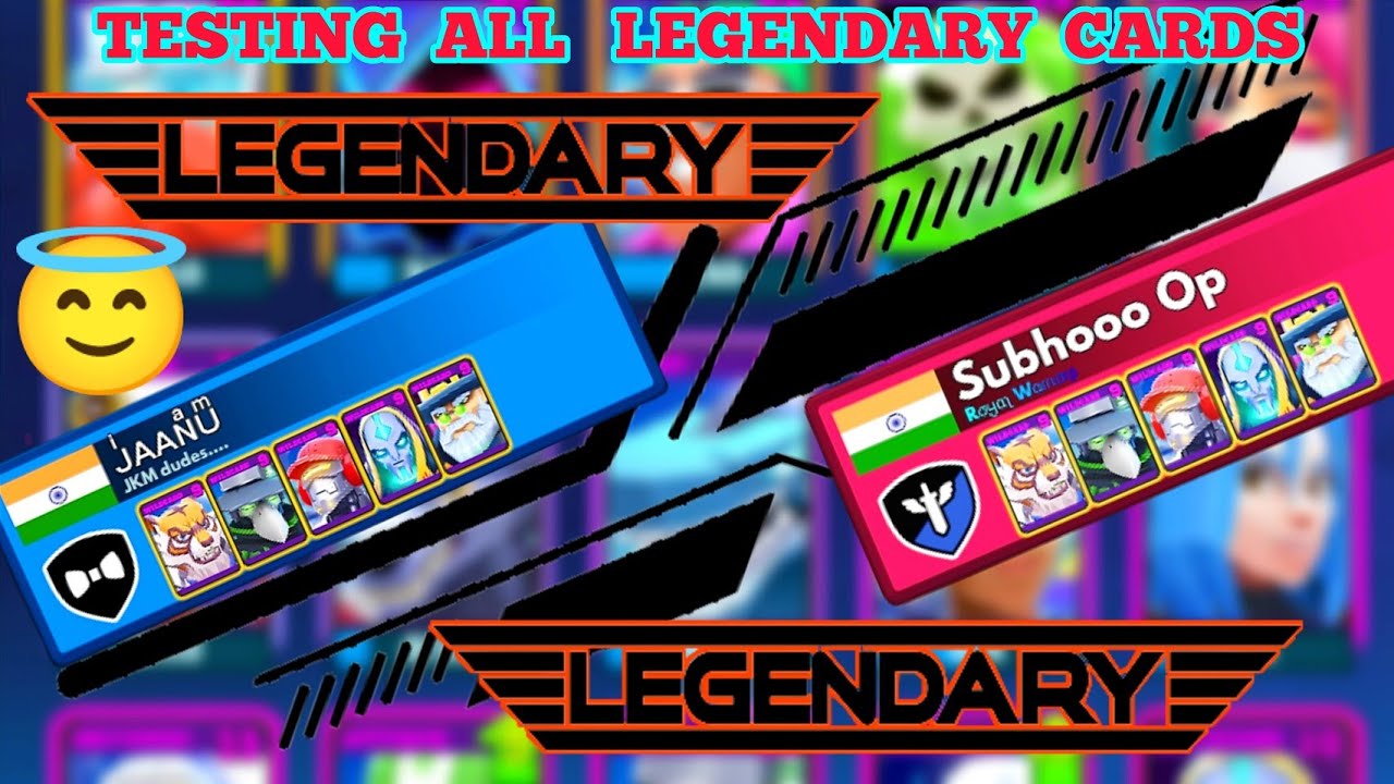 all ~LEGENDARY~ VS all ~LEGENDARY~ cards of frag 🤯 all legendary cards ...