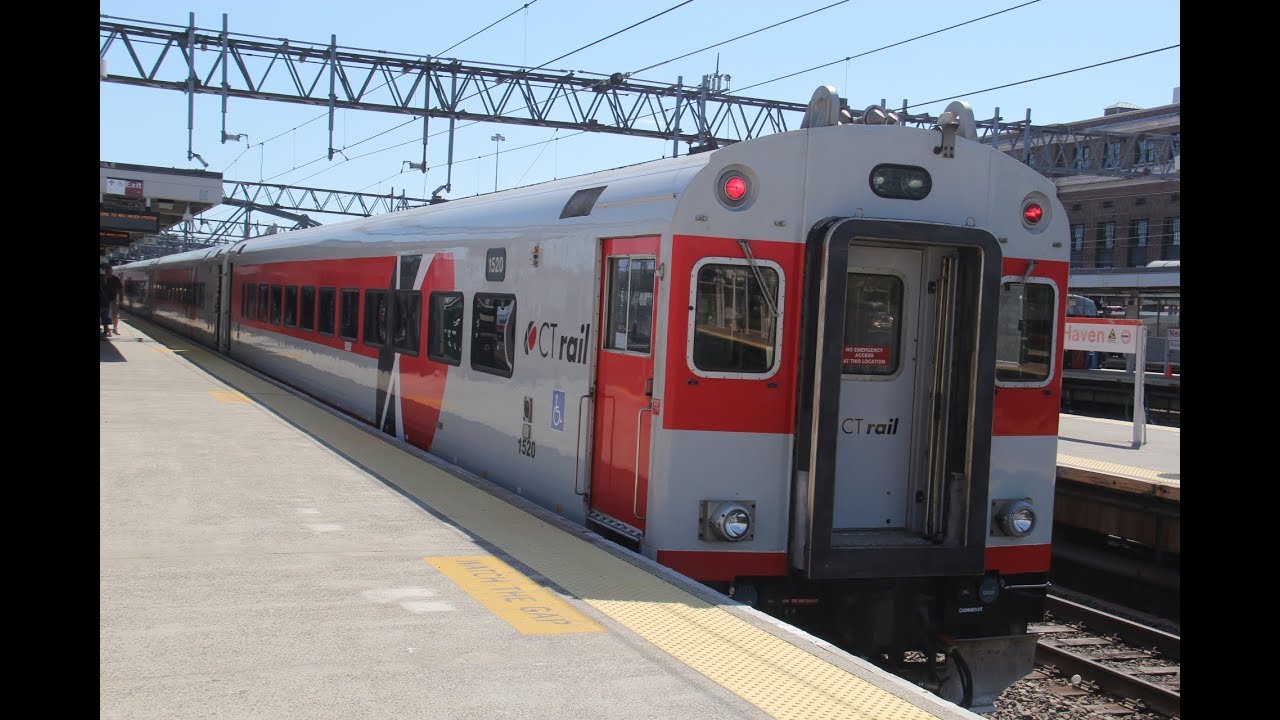 GP40-2H/MBB CTrail Hartford #6457 and M2 at New Haven Union Station ...