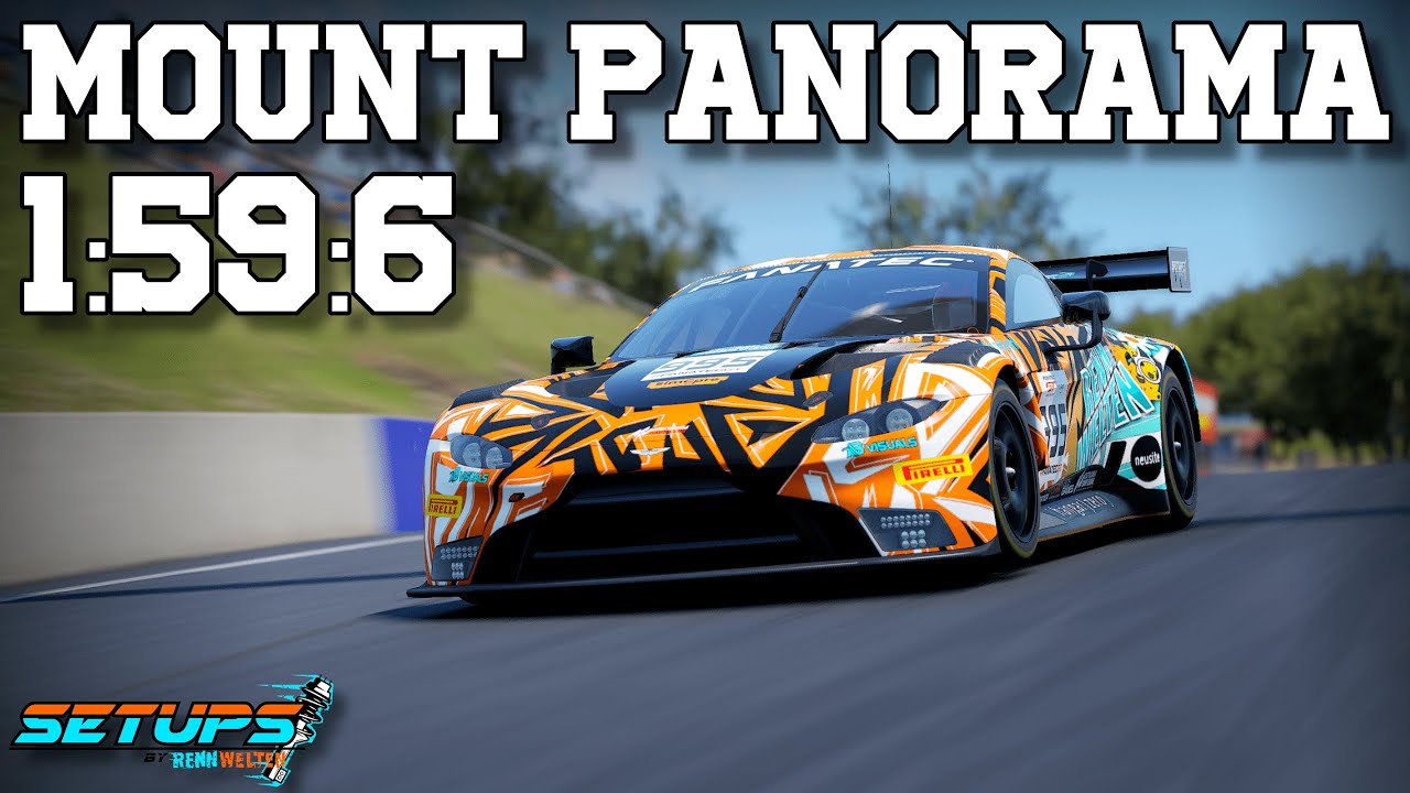 MOUNT PANORAMA 1:59:6 Hotlap - Aston Martin V8 Vantage - Assetto Corsa ...