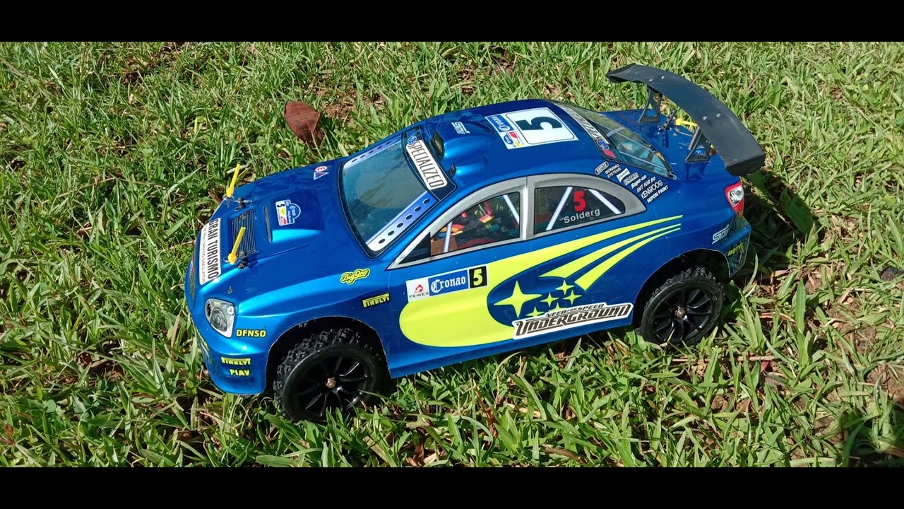 HSP Flying Fish converted to Rally car. Longer WLtoys shocks. Goolrc ...