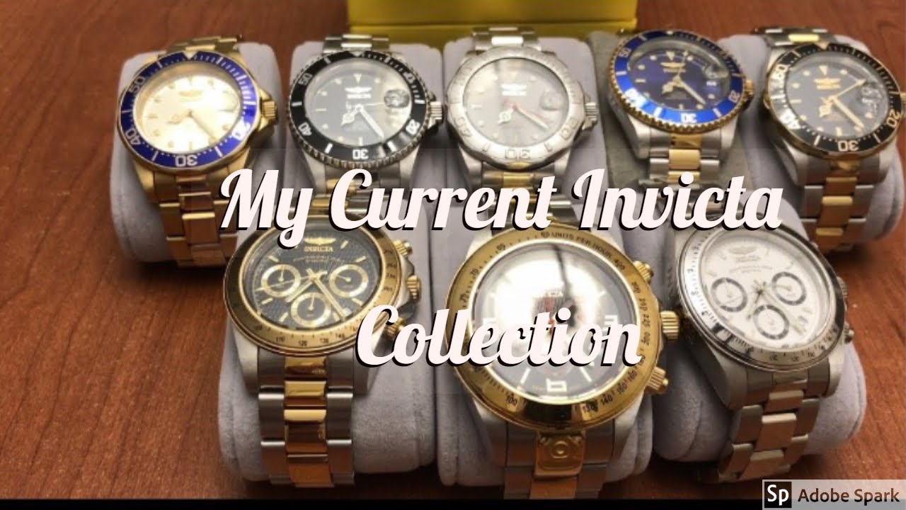 My Current Invicta Collection - YouTube
