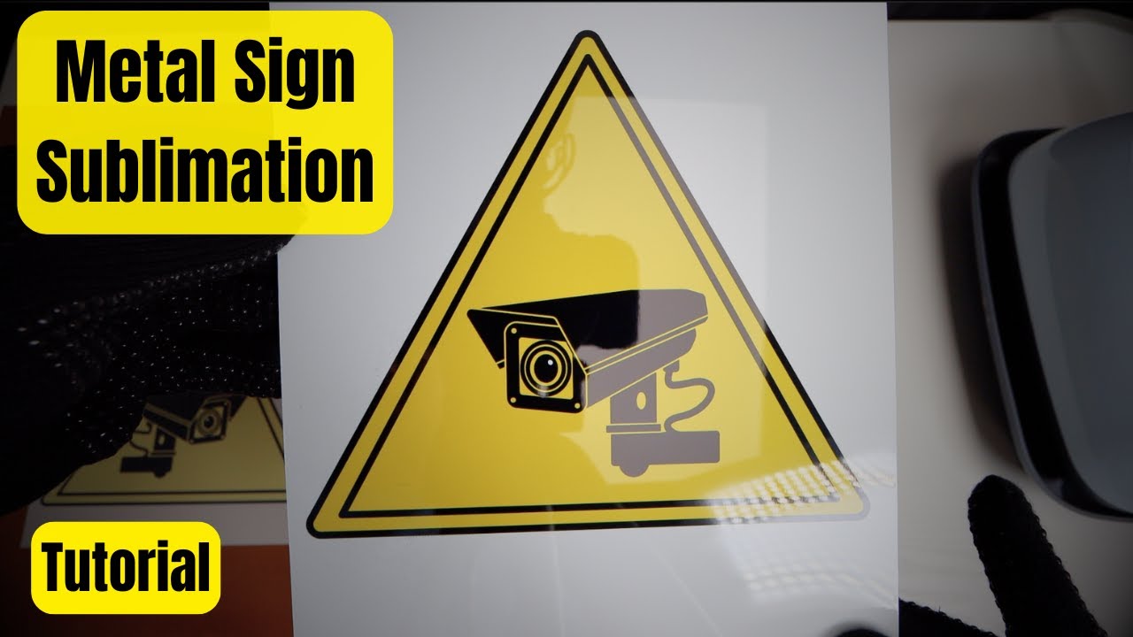 How To Sublimate Onto Metal Signs - Easy Tutorial - YouTube