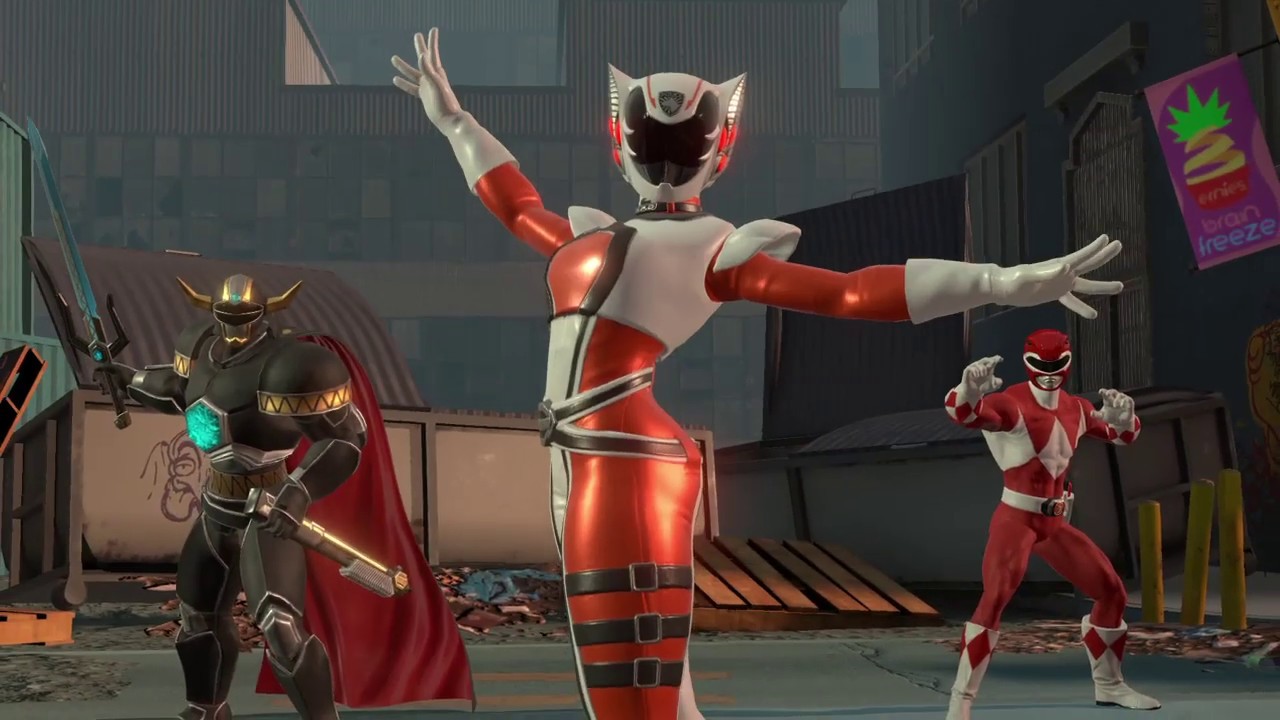 Power Rangers - Battle for The Grid Cat Ranger Kat Manx,Magna Defender ...