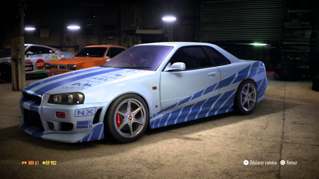 2 fast 2 furious Brian O' conner skyline Gtr R34 2 fast 2 furious - YouTube