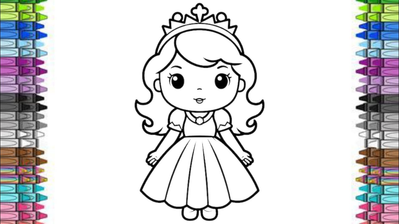 Little Princess Drawing Easy | Princess Drawing Easy And Beautiful ...